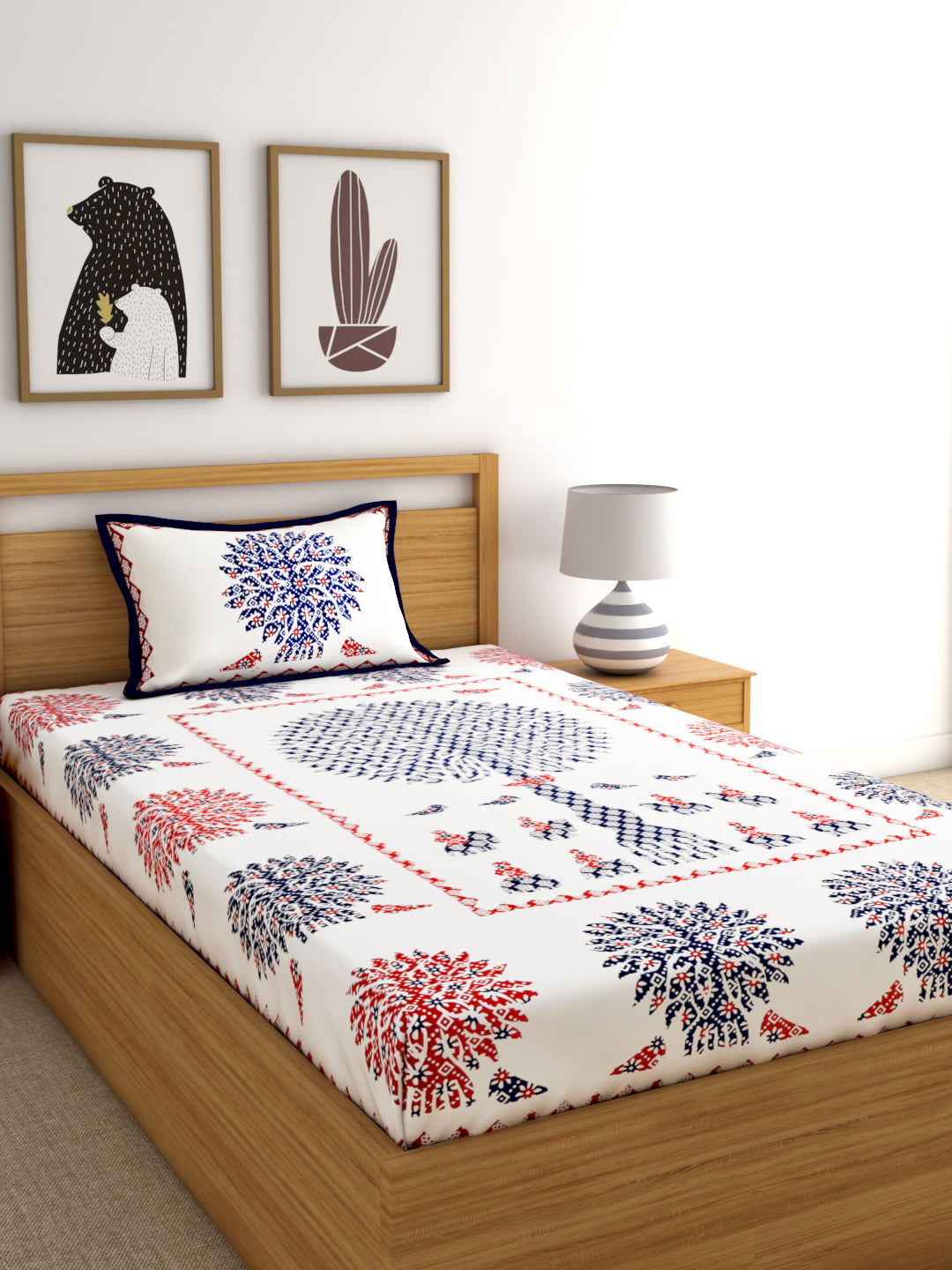 Single Bed Sheets: Buy Designer Single Bed Sheets Online in India at ...